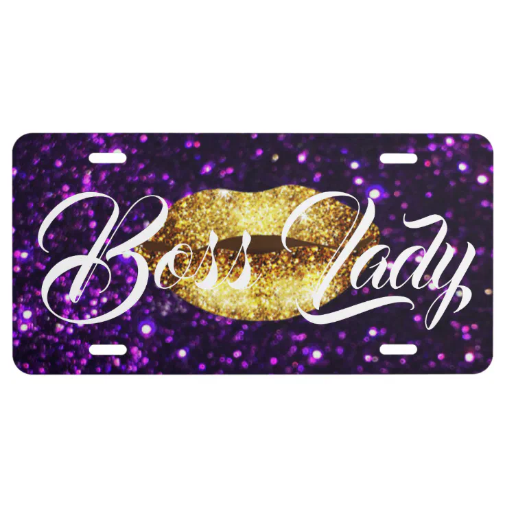 Boss Lady Aluminum License Plate | Zazzle