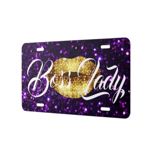 Boss Lady Aluminum License Plate | Zazzle