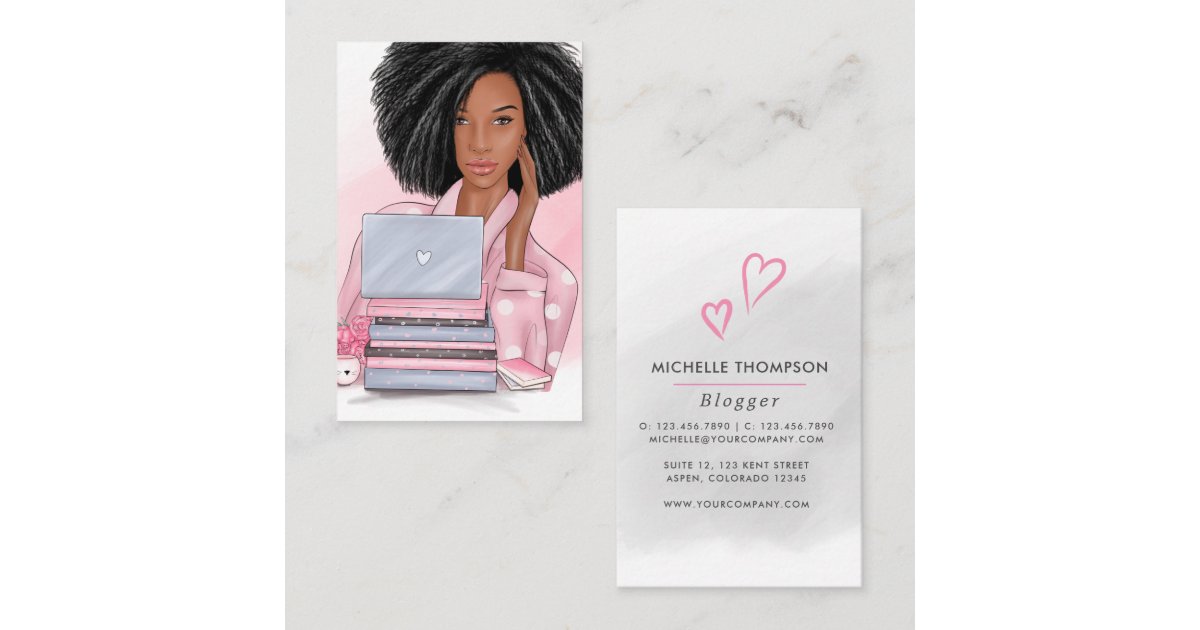 Boss Lady Blogger Business Card | Zazzle