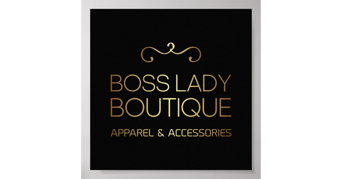 Boss Lady Boutique Poster | Zazzle