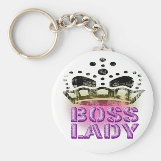 Boss Lady Queen - Large Crown Keychain | Zazzle.com