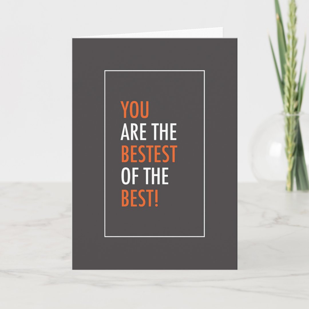 Boss's Day, Bestest of the Best Card | Zazzle