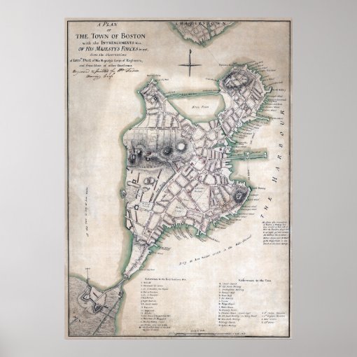 Boston 1775 poster | Zazzle
