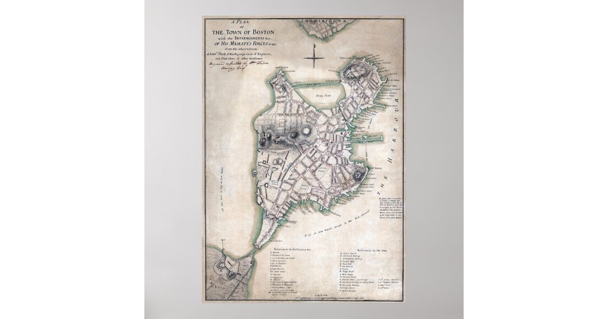 Boston 1775 poster | Zazzle