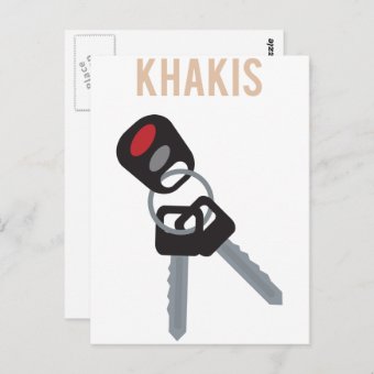 Boston Accent Car Keys Postcard | Zazzle