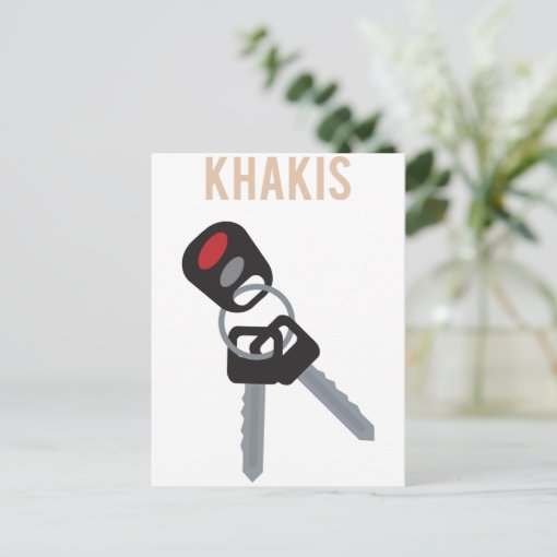 Boston Accent Car Keys Postcard | Zazzle