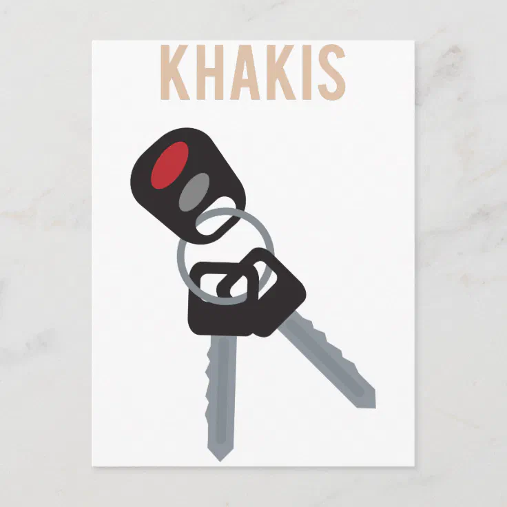 Boston Accent Car Keys Postcard | Zazzle