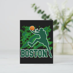 BOSTON BASKETBALL POSTCARD | Zazzle