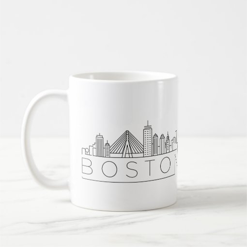 Boston City Stylized Skyline Coffee Mug | Zazzle