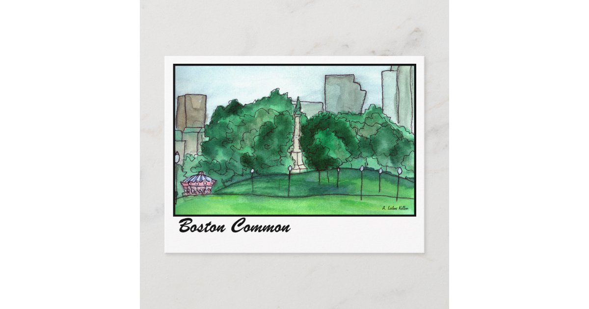 Boston Common Postcard | Zazzle
