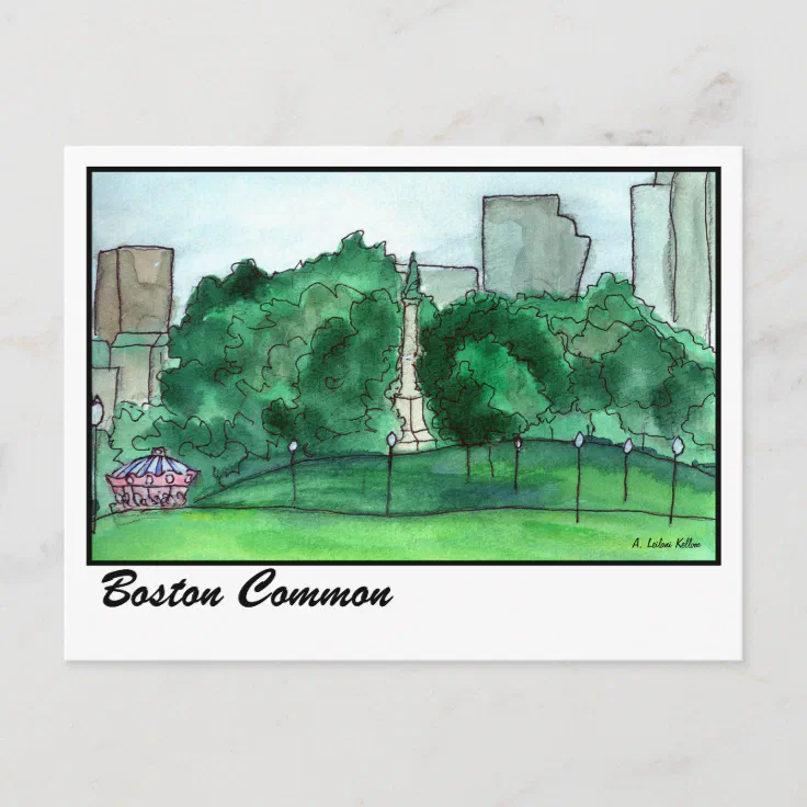 Boston Common Postcard | Zazzle