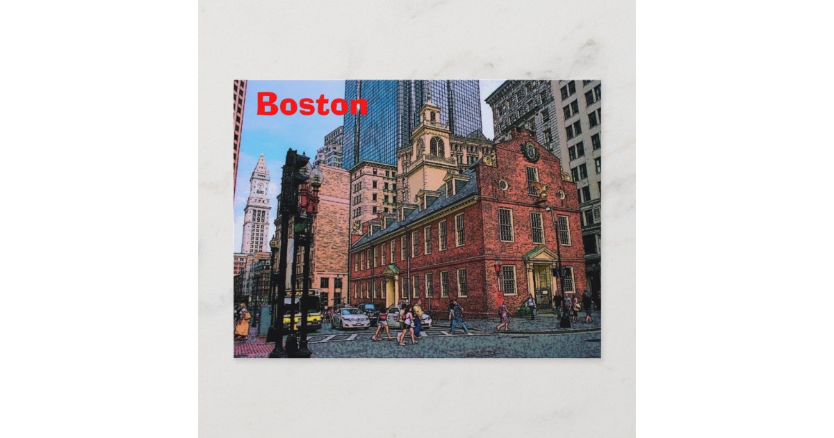 Boston Downtown Postcard | Zazzle