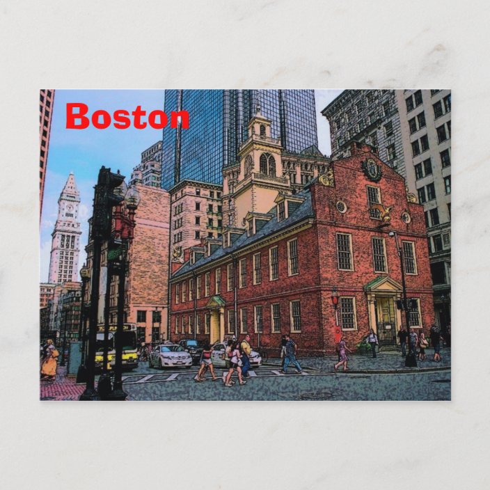 Boston Downtown Postcard | Zazzle.com