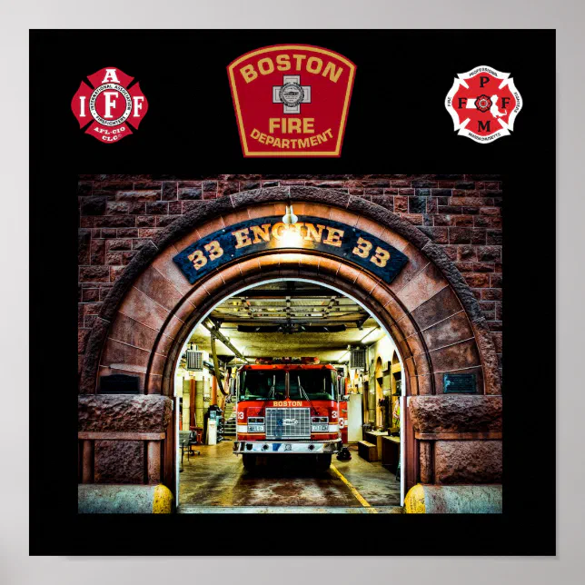 Boston Fire Engine-33 Print | Zazzle