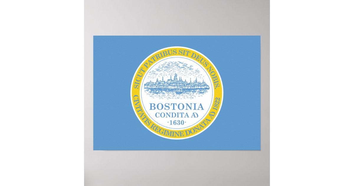 Boston Flag Poster | Zazzle