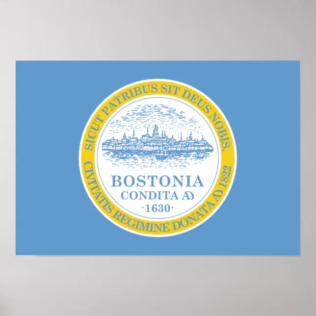 Boston Flag Poster | Zazzle