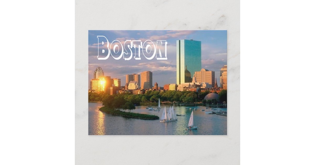 Boston, Massachusetts - Boston Harbor Post Card | Zazzle