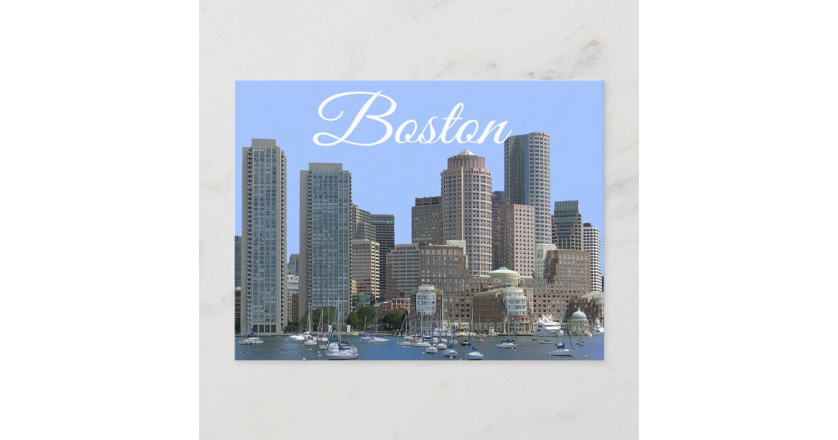Boston, Massachusetts - Boston Harbor Post Card | Zazzle