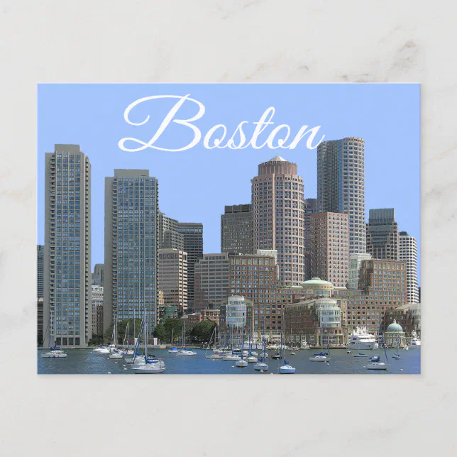 Boston, Massachusetts - Boston Harbor Post Card | Zazzle