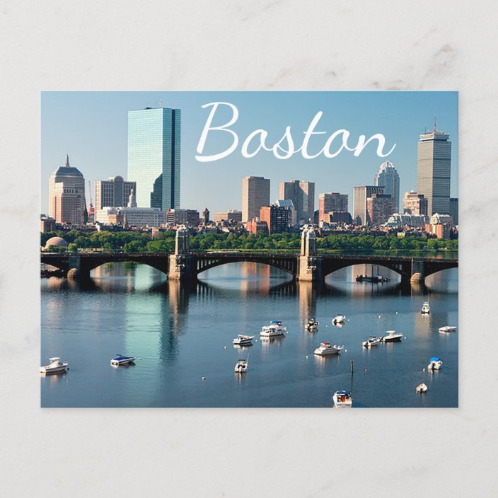 Boston, Massachusetts - Boston Harbor Post Card | Zazzle.com
