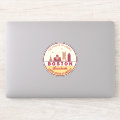 Boston Massachusetts City Skyline Emblem Sticker | Zazzle