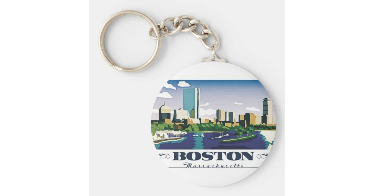 Boston, Massachusetts Keychain | Zazzle
