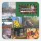 Boston, Massachusetts Photo Collage Square Sticker | Zazzle