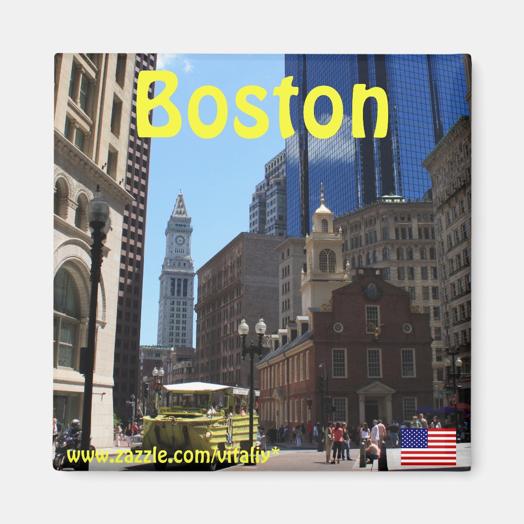 Boston Massachusetts photography magnet | Zazzle