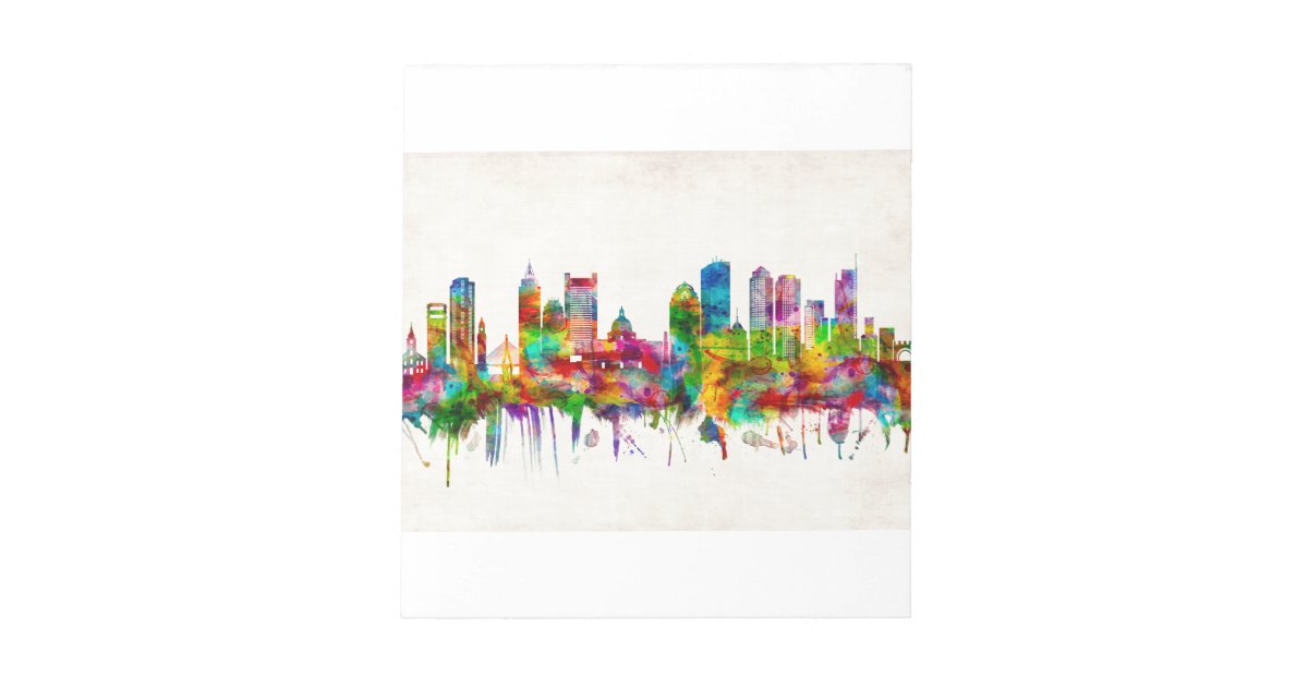 Boston Massachusetts Skyline Notepad | Zazzle