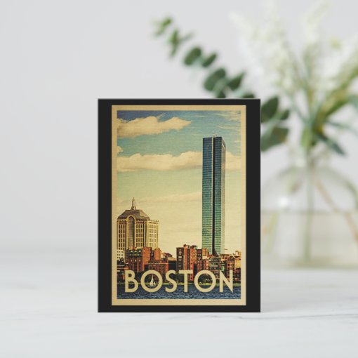 Boston Massachusetts Vintage Travel Postcard | Zazzle