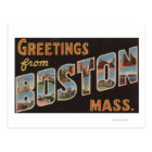 Greetings from Boston Postcard | Zazzle.com