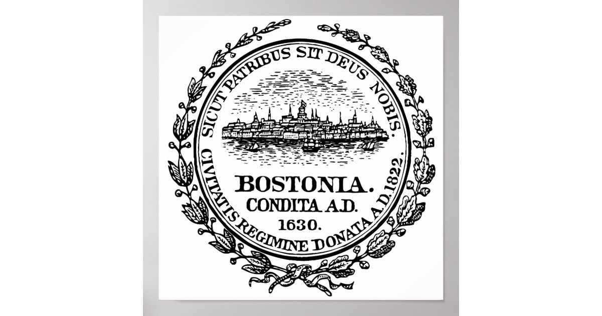Boston Seal Poster | Zazzle