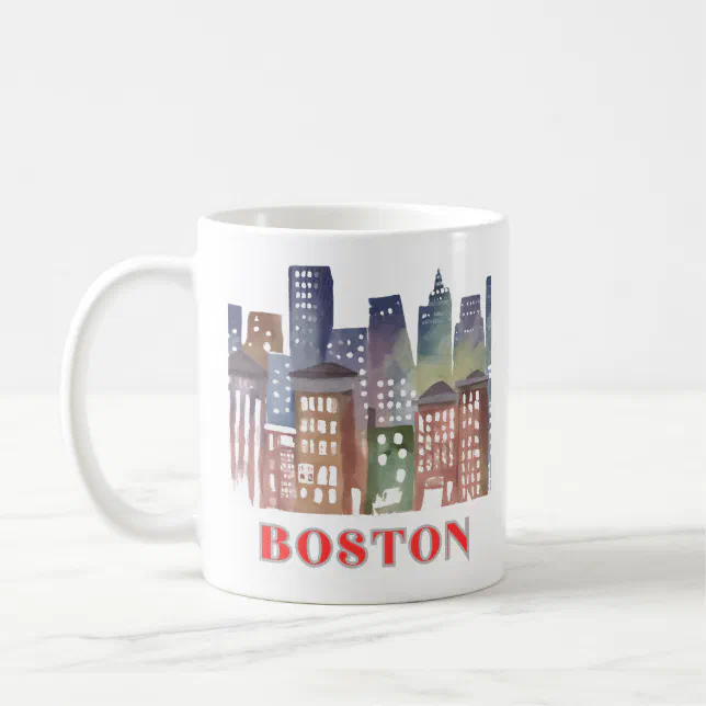 Boston Skyline Canvas Art: Historic Landmarks Coffee Mug | Zazzle