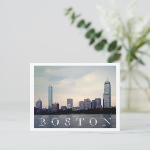 Boston Skyline Postcard | Zazzle