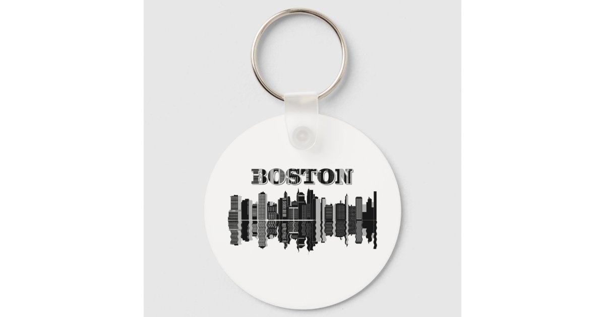Boston Skyscrapers Building Keychain | Zazzle