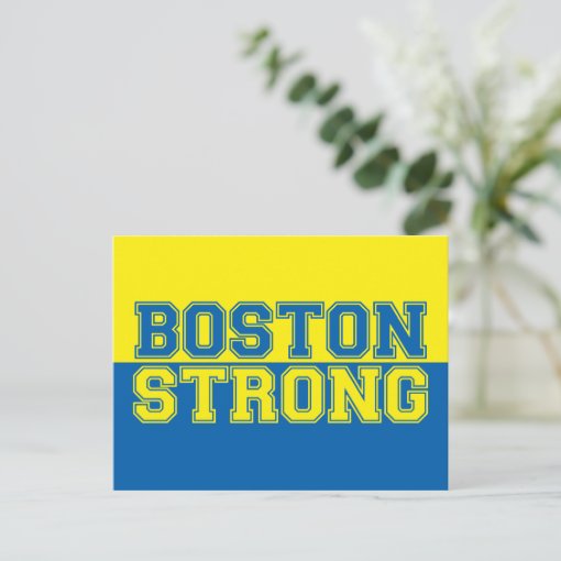 Boston Strong Graphic Style Postcard | Zazzle