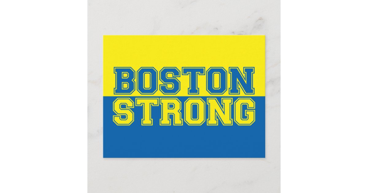 Boston Strong Graphic Style Postcard | Zazzle