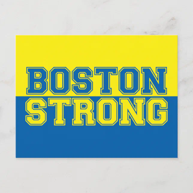 Boston Strong Graphic Style Postcard | Zazzle