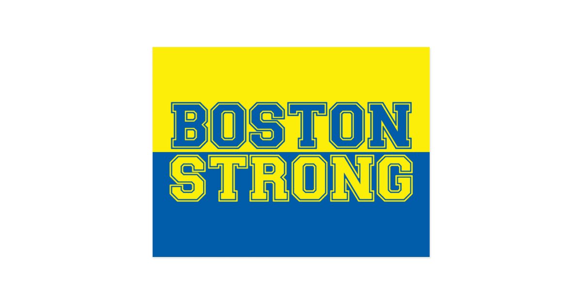Boston Strong Graphic Style Postcard | Zazzle.com