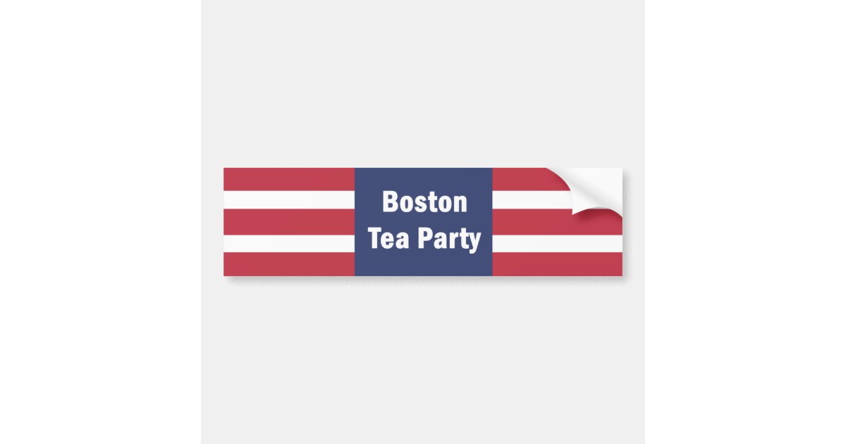 Boston Tea Party Bumper Sticker | Zazzle