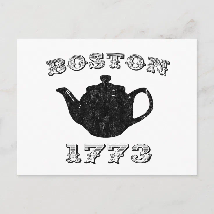 boston tea party postcard | Zazzle