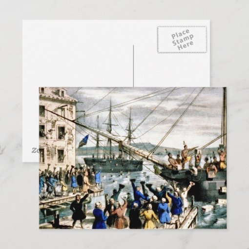 Boston Tea Party Postcard Vintage | Zazzle