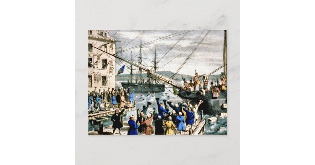 Boston Tea Party Postcard Vintage | Zazzle