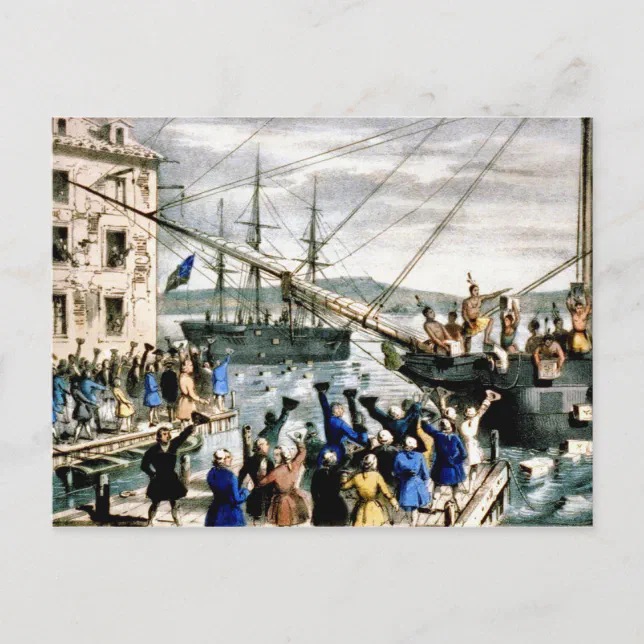 Boston Tea Party Postcard Vintage | Zazzle