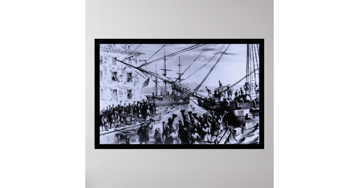 Boston Tea Party Poster | Zazzle