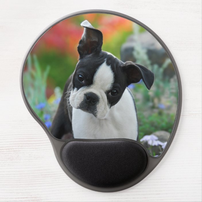 Boston Terrier Dog Puppy Gel Mouse Pad | Zazzle.com