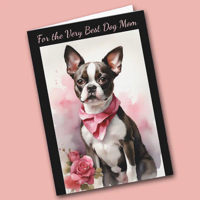 Boston Terrier Dog You Make My Tail Wag Card | Zazzle