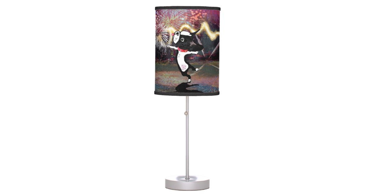 Boston Terrier Mirabelle Sparkle Night Lamp | Zazzle