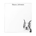 Boston Terrier Notepad | Zazzle