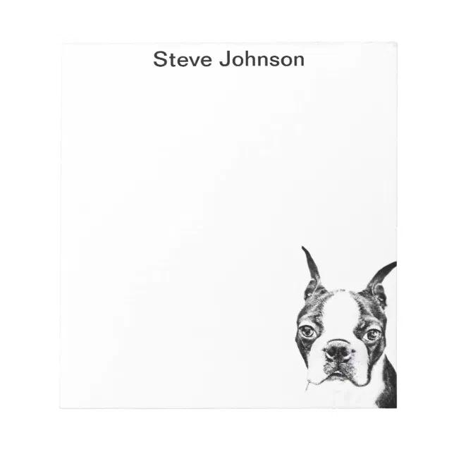 Boston Terrier Notepad | Zazzle